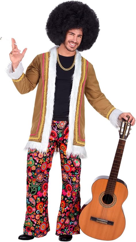 Hippie Woodstock Kostuum voor Heren - Flower Power Feest Outfit ...