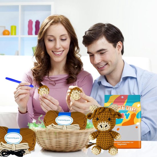 Haakset - Haakpakket - Stap-Voor-Zachte Garens Voor Amigurumi - 1 Stuk ...