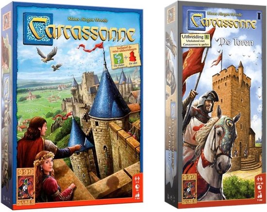 Spellenbundel - 2 Stuks - Carcassonne & Carcassonne De Toren - Uitbreiding | Games | bol