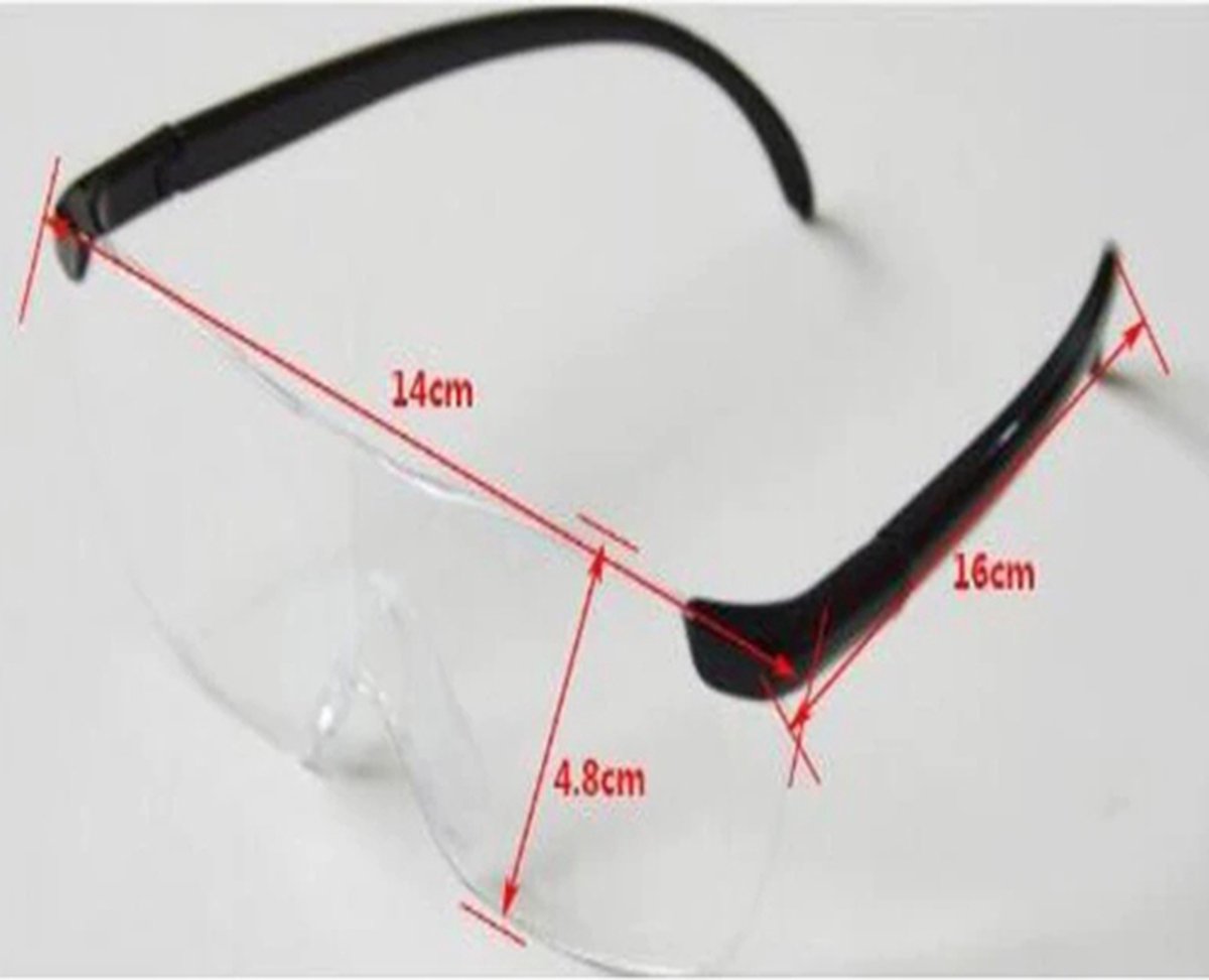 vergrootglas bril met LED verlichting - vergrootglas bril – Loepbril ...