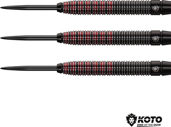 KOTO Kingfinity Black & Red 90% - Dartpijlen - 24 Gram - Tungsten Darts ...