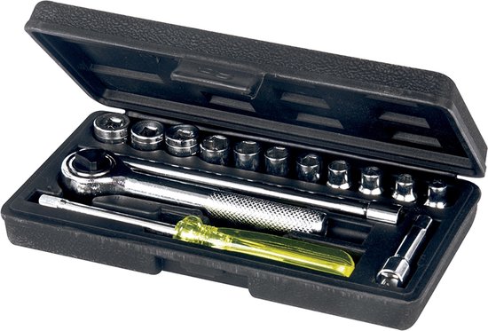 Task Doppenset 1/4 inch - 4 t/m 13 mm - 17 delig | bol.com