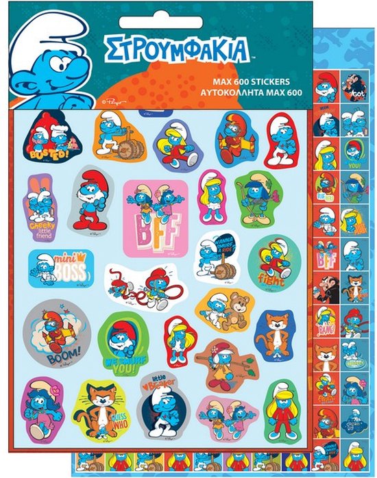 De Smurfen Stickerboek Junior Papier 600 Stuks | bol.com