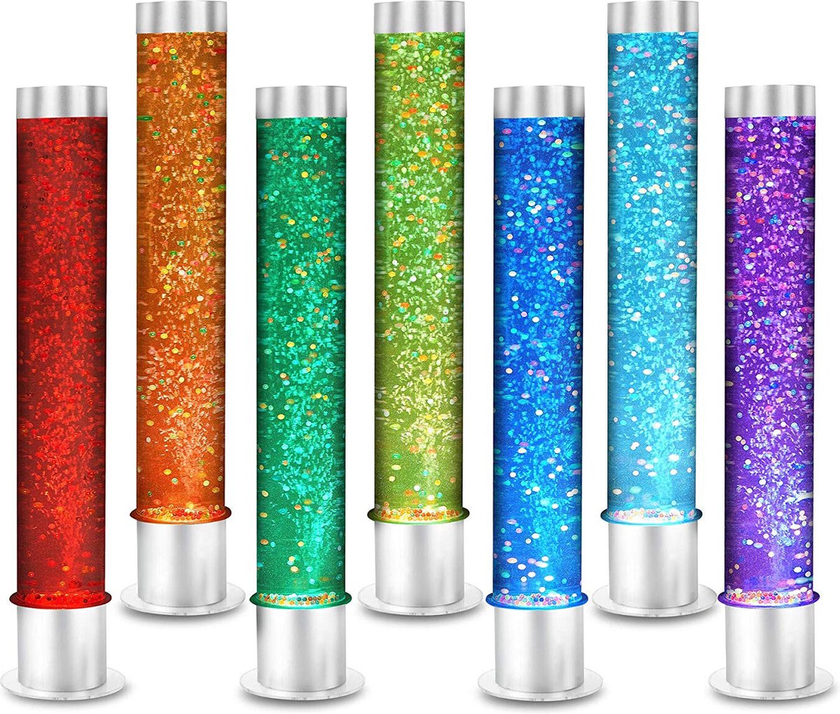 Snoezellamp Bubbelbuis 100 cm (met Ballen en Afstandsbediening) voor ...