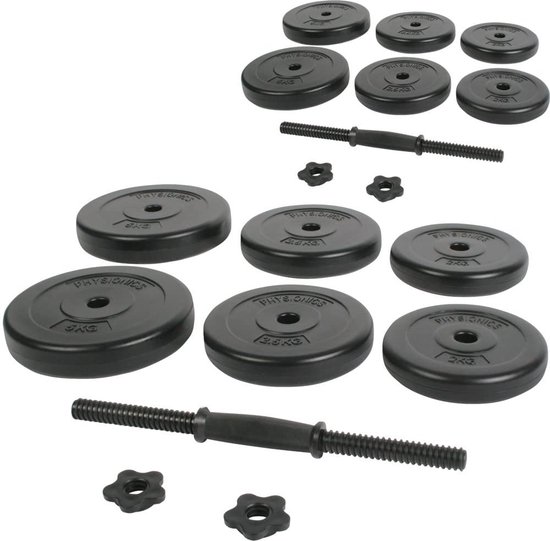 Trend24 Weights - Ensemble de poids - Haltères - 2 x 20 kg - Réglable ...