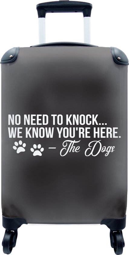 MuchoWow® Koffer - No need to know we know you're here - Quotes ...