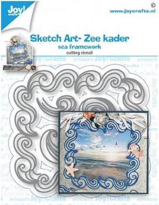 Joy!Crafts Snijstencil - Sketch art zee kader | bol