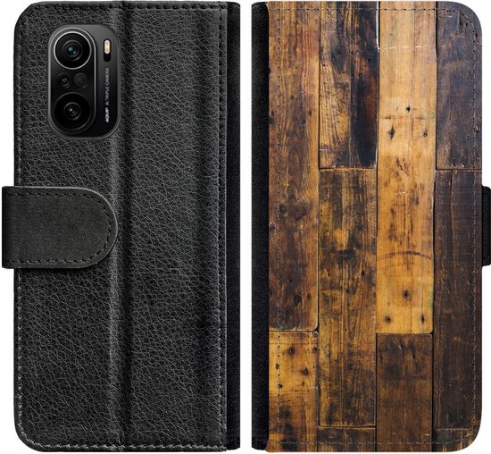 Poco F3 Hoesje - Book Case Special Wood - Designed by Cazy | bol.com