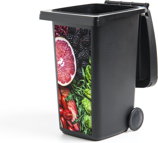 Container sticker Groente - Fruit - Kleuren - 38x80 cm - Kliko sticker ...