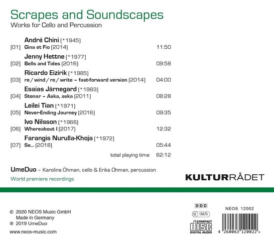 Umeduo - Scrapes And Soundscapes (CD), Umeduo | CD (album) | Muziek ...