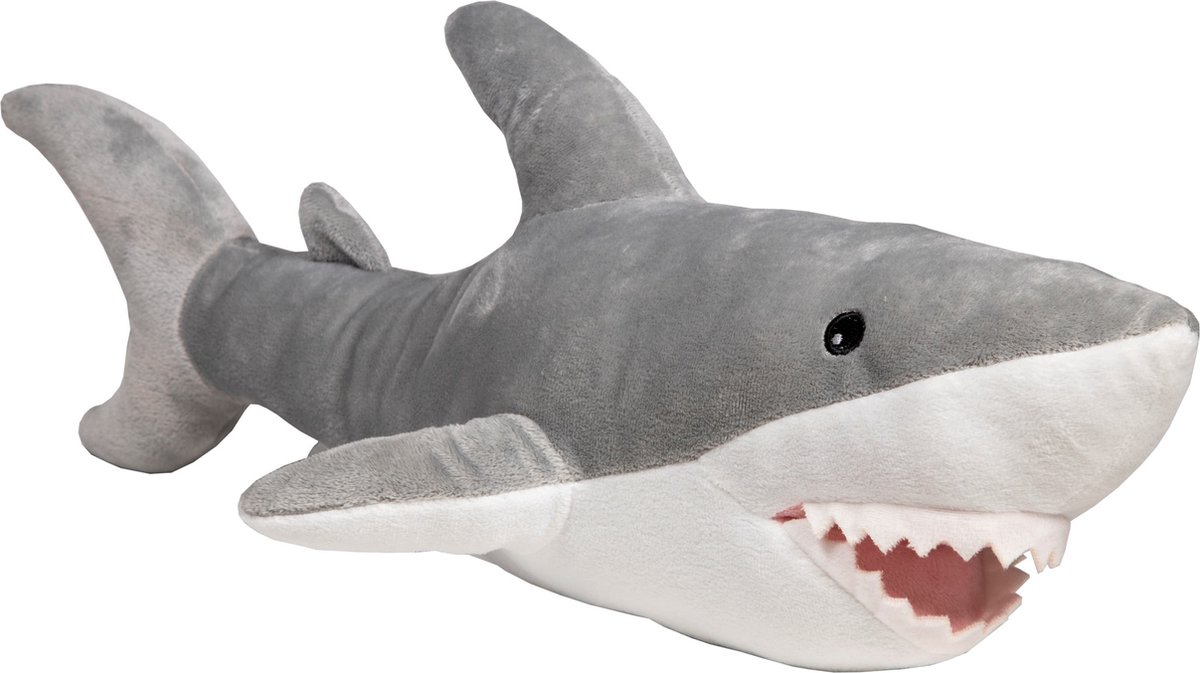 Pluche knuffel witte haai 55 cm - Speelgoed haaien knuffeldieren voor ...