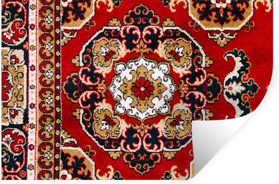 Muurstickers - Sticker Folie - Perzisch Tapijt - Vloerkleed - Rood ...