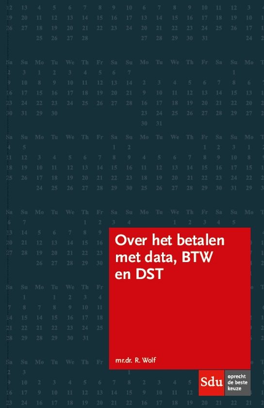 Over betalen met data, btw en DST | 9789012404112 | Redmar Wolf ...