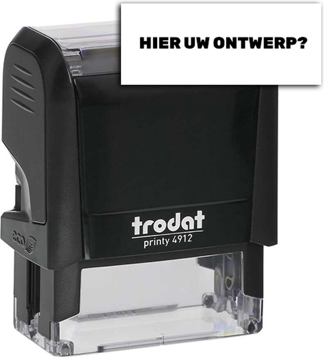 Trodat Printy 4912 - Zwarte inkt - 47 x 18 mm - Zelf ontwerpen ...