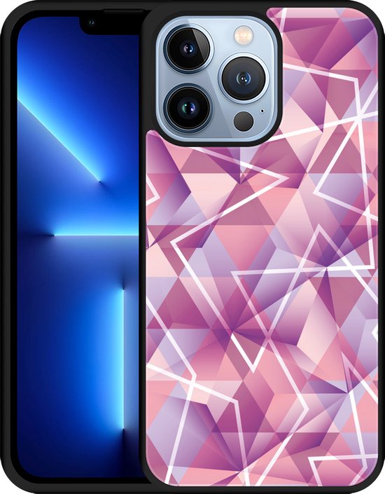 iPhone 13 Pro Hoesje - Design op Glas - Art Work - Designed by Cazy ...
