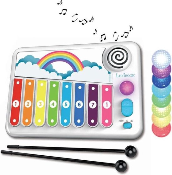 XYLO-FUN Elektronische Xylofoon met het Leren Muziekmethode met Lichten ...