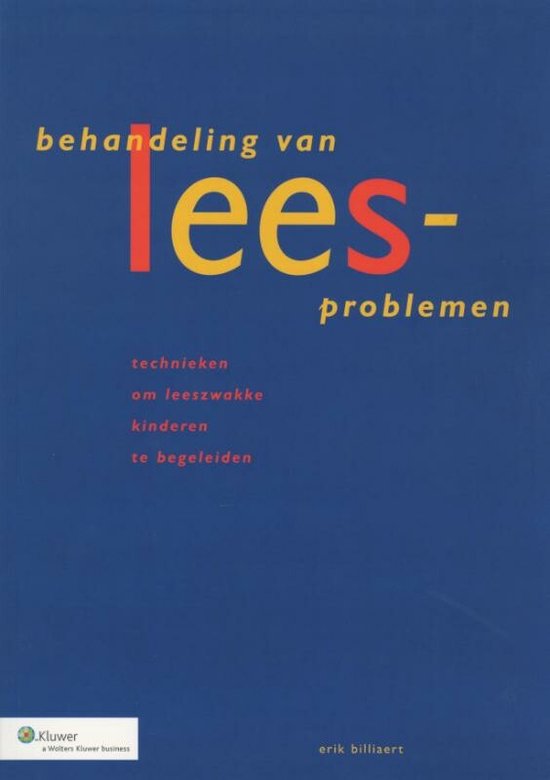 Behandeling van leesproblemen | 9789013009125 | Erik Billiaert | Boeken ...