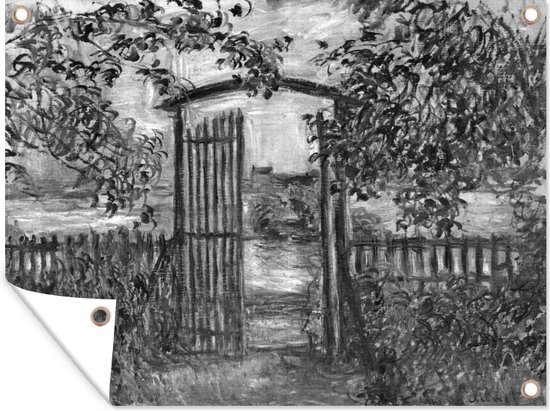 Tableau jardin La Porte du Garden à Vétheuil - Tableau de Claude Monet ...