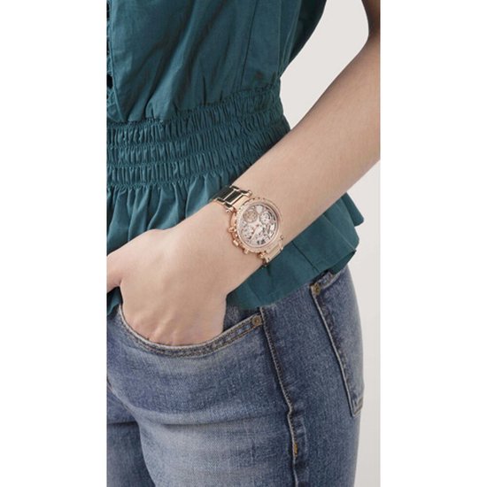 Guess GW0403L3 dames horloge 37 mm - Roze | bol
