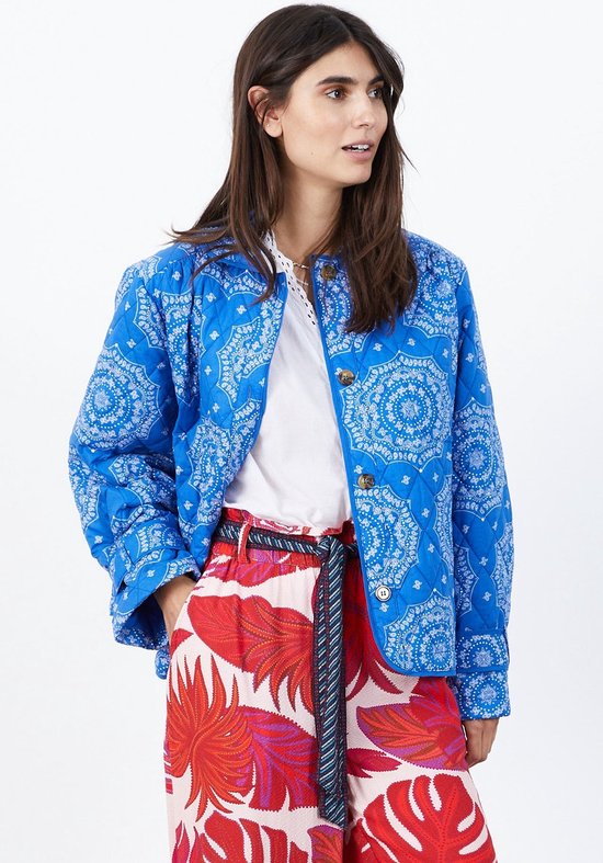 Lollys Laundry Dames Viola Jas Blauw maat XS | bol