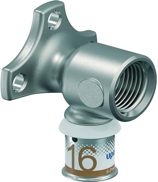 Uponor S-Press Smart Aqua muurplaat - met lage flens 1/2 binnendraad x 16 mm pers | bol.com