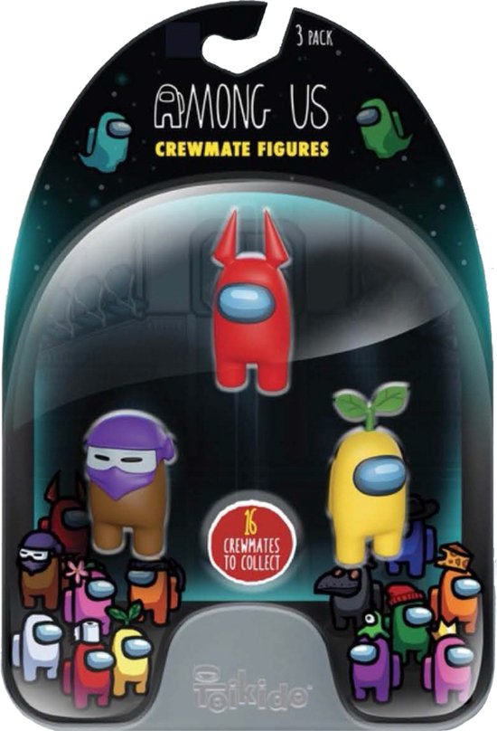 Among Us Crewmate Figures 3 Pack Assorti | bol.com