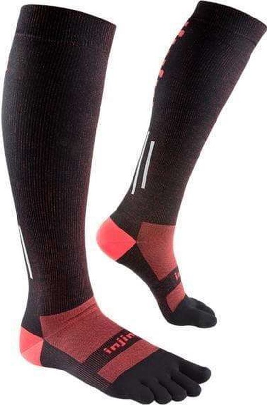 Injinji Ultra Compression - Over The Calf - Lightweight Black | bol.com