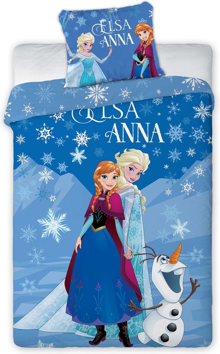 FROZEN Dekbedovertrek 140x200 100% katoen Elsa Anna | bol.com