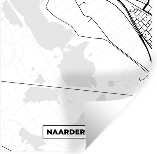 Muurstickers - Sticker Folie - Plattegrond - Nederland - Stadskaart ...