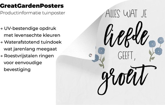 Tuin Decoratie Quotes Alles Wat Je Liefde Geeft Groeit Spreuken