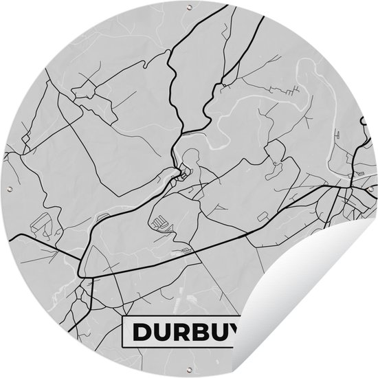 Garden Circle City Map - Zwart Wit - Carte - Durbuy - België - Carte ...