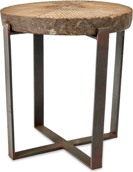 Nkuku Chakala Houten Bijzettafel | bol.com