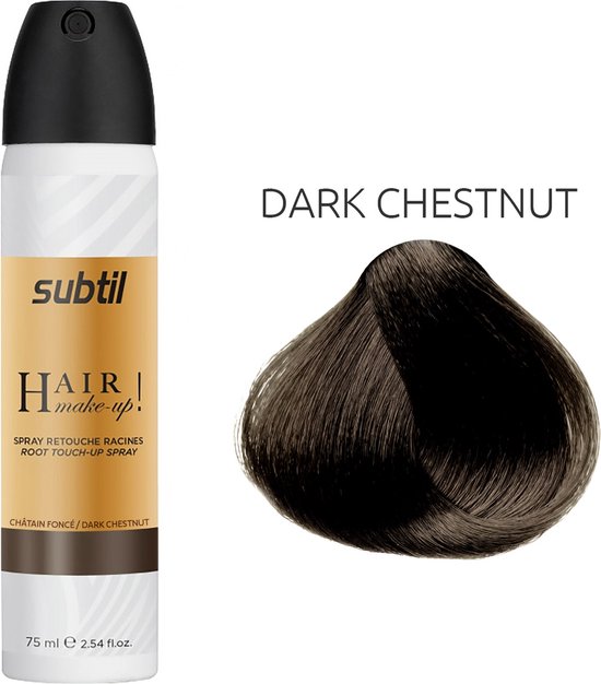 Subtil - Color - Hair Make-Up! - Dark Chestnut - 75 ml | bol
