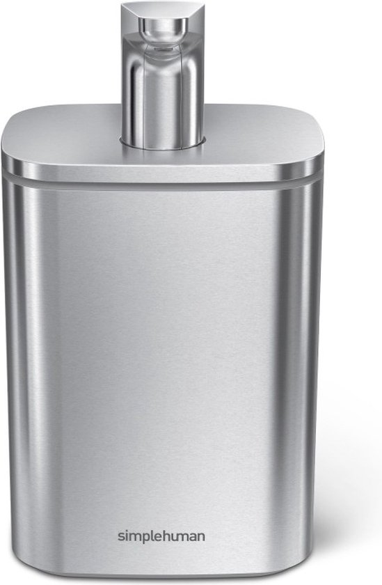 Simplehuman - Zeepdispenser Pulse Handpomp RVS 473 ml - Zilver - Roestvast Staal | bol