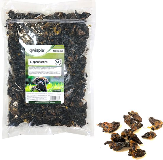 Qwisple Kippenhartjes | Gedroogde Hondensnacks | Hartjes Kip | 1000 ...