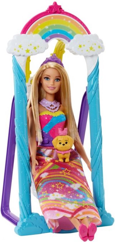 Barbie pop Dreamtopia Playset met schommelstoel troon | bol