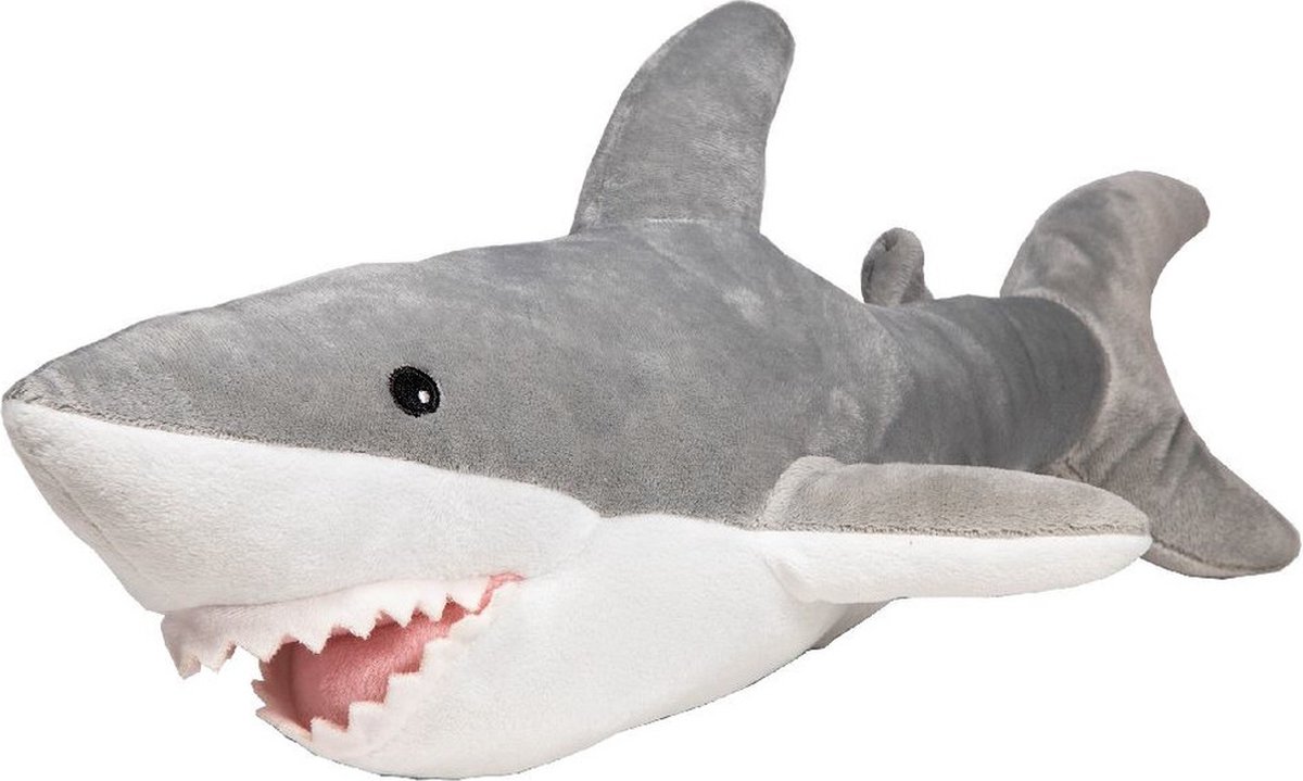 Pluche knuffel witte haai 55 cm - Speelgoed haaien knuffeldieren voor ...