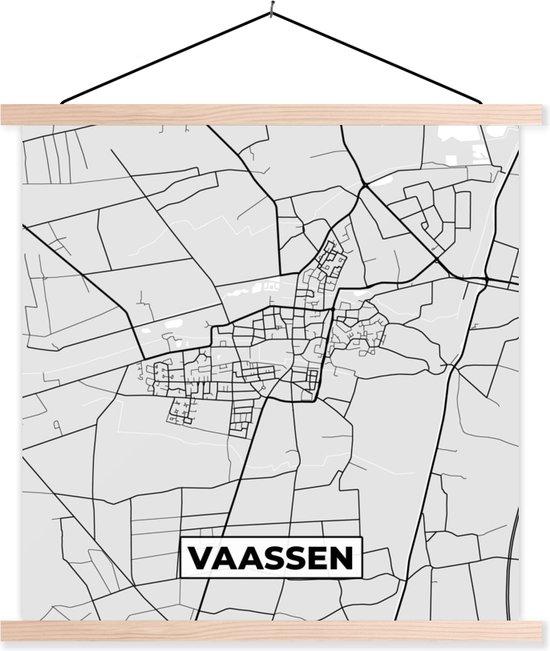 Posterhanger incl. Poster - Schoolplaat - Vaassen - Stadskaart - Kaart ...