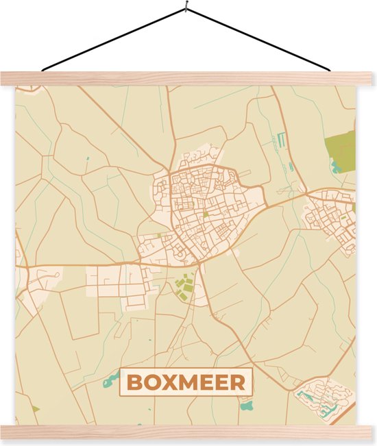 Schoolplaat - Boxmeer - Stadskaart - Vintage - Kaart - Plattegrond ...