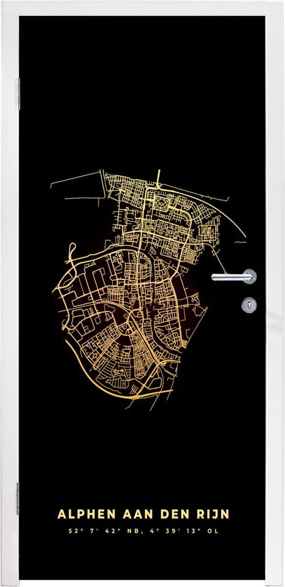 Plattegrond - Alphen aan den Rijn - Kaart - Stadskaart Aluminium | bol.com