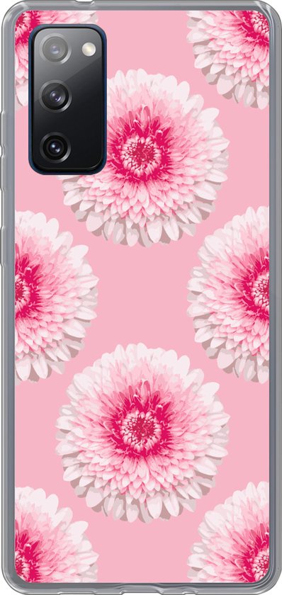 Telefoonhoesje Geschikt voor Samsung Galaxy S20 FE hoesje - Meiden - Bloem - Roze -... | bol