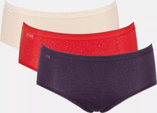 sloggi Basic+ Midi C3P Holiday Dames Onderbroek - MULTI-COLOUR - Maat 44 | bol