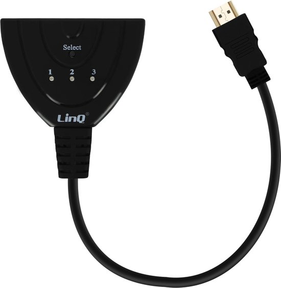 Avizar Video-adapter HDMI Male naar 3x HDMI Female poorten,, Zwart | bol