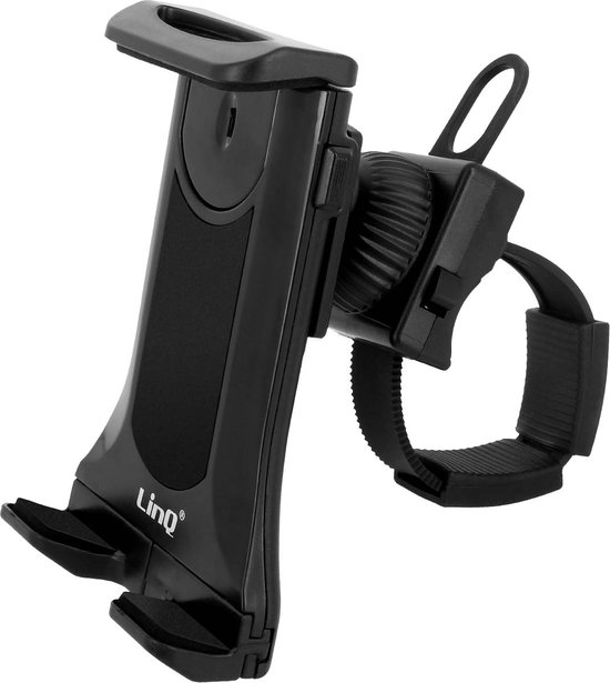 LinQ 360° draaibare telefoon-/tablethouder Stuurriembevestiging Zwart ...