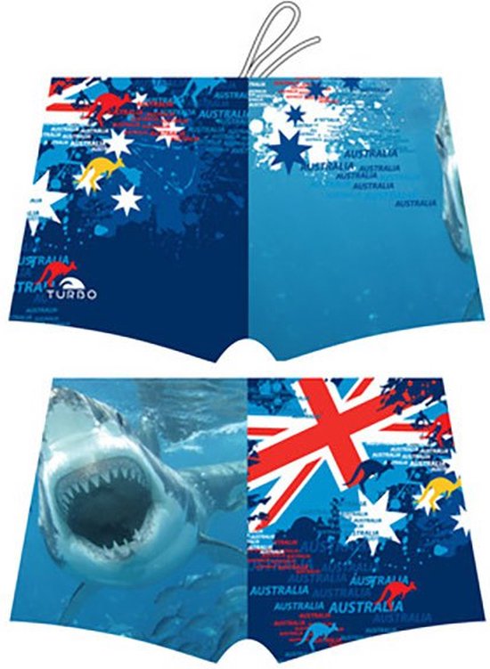 Turbo Shark Australia 2015 Zwemboxer Blauw XL Man | bol