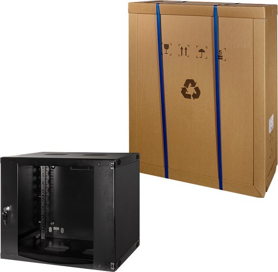 12U wandkast ongemonteerd 540x450x595mm (BxDxH) - Server kast | bol