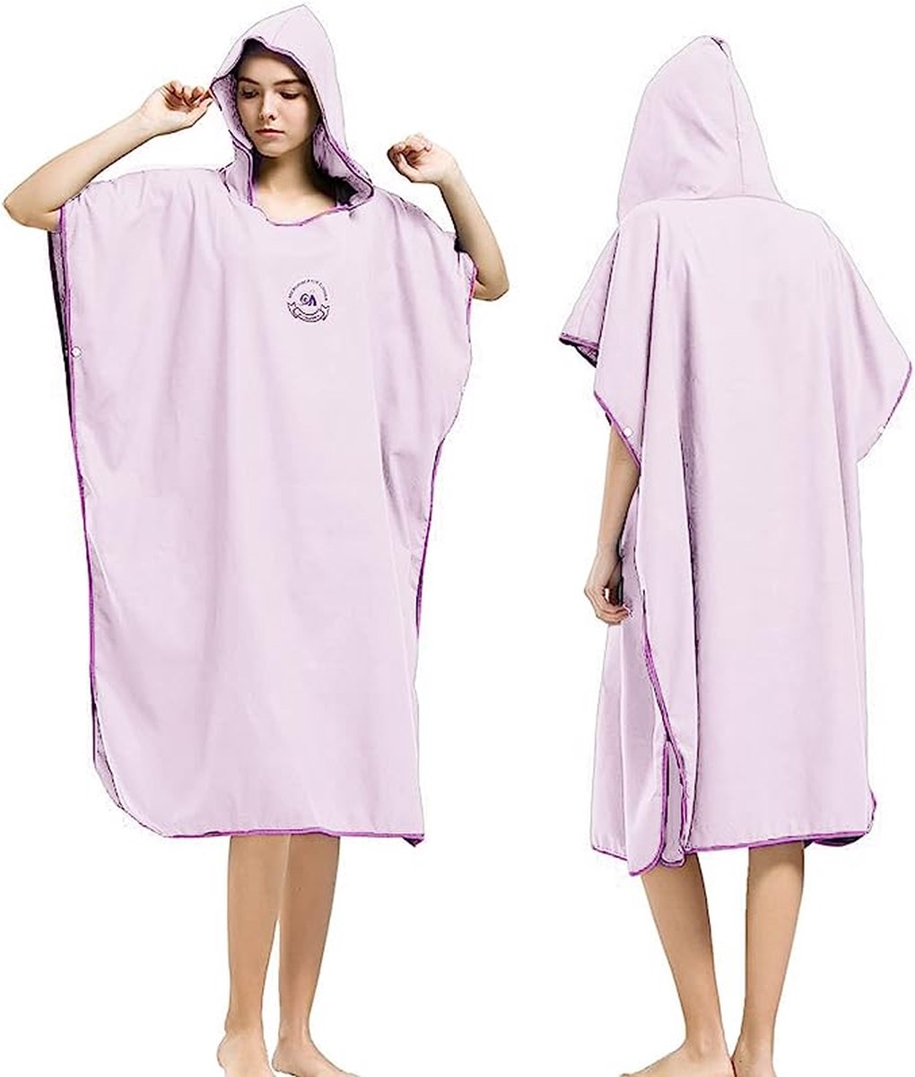 Handdoek Poncho Microvezel Surfen Veranderende Handdoek Robe met ...