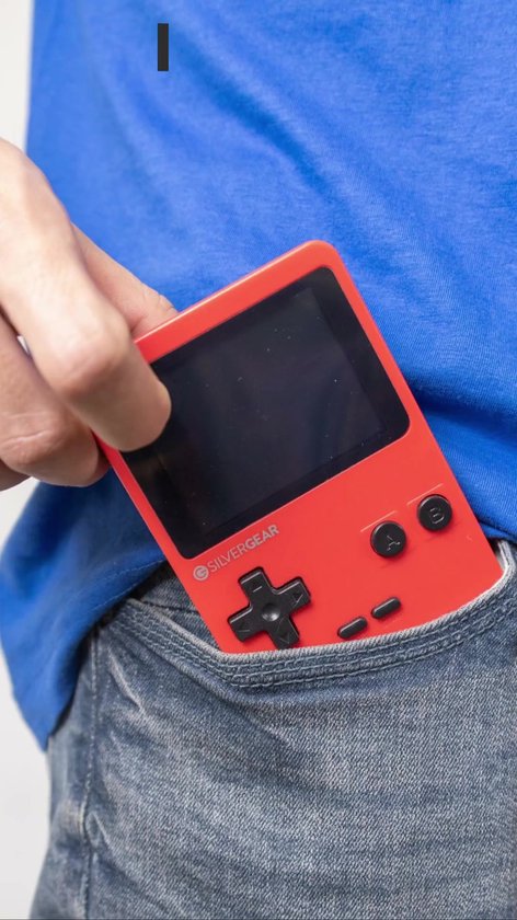 Silvergear Retro Game Console - Spelcomputer voor Kinderen - Rood | bol.com