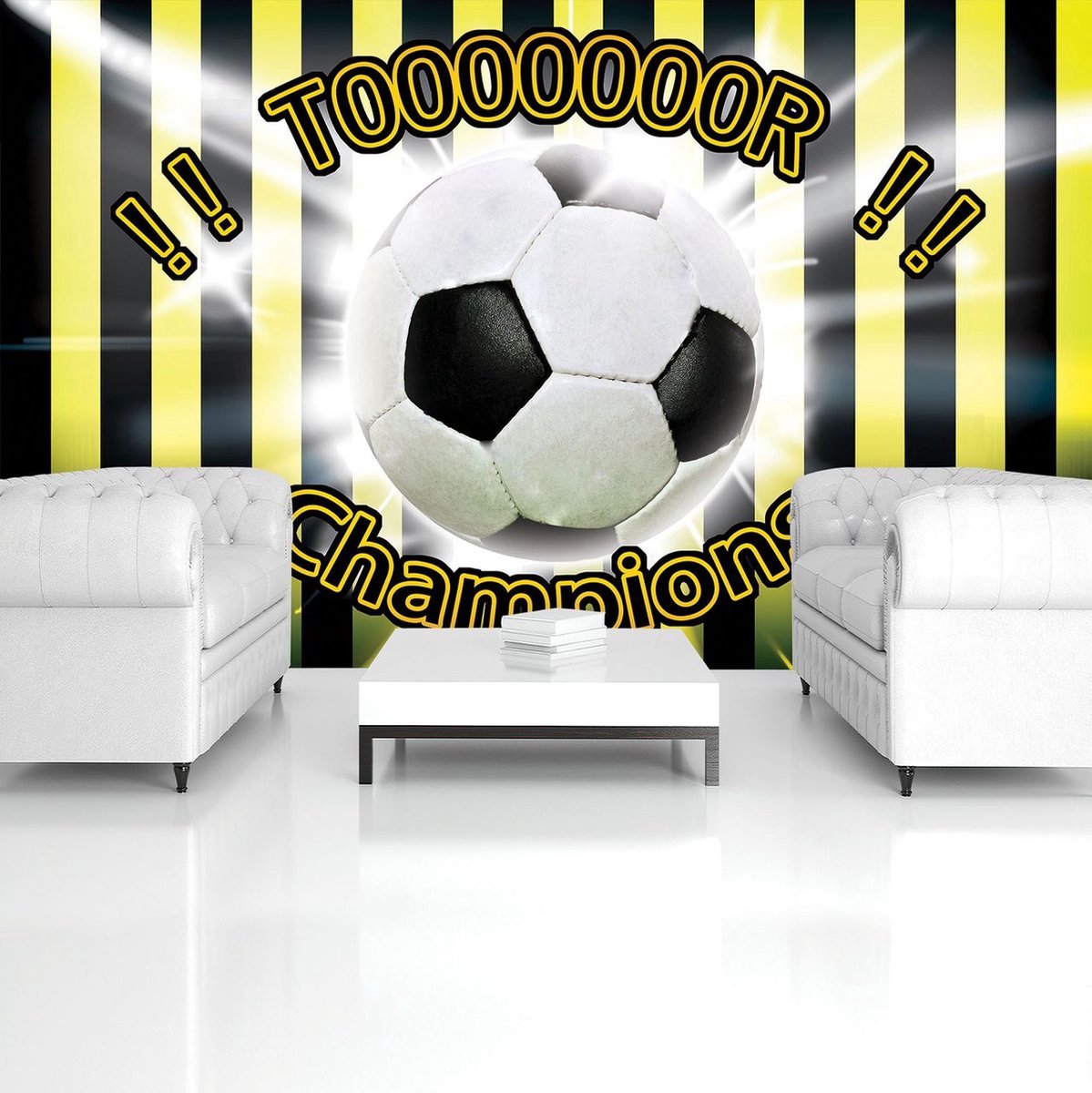 Fotobehang - Vlies Behang - Voetbal - Tor! - Champions - 208 x 146 cm ...