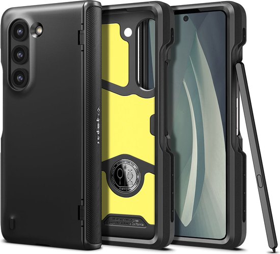 Spigen Slim Armor Pro Hoesje Geschikt voor Samsung Galaxy Z Fold 5 Pen-Edition Zwart | bol